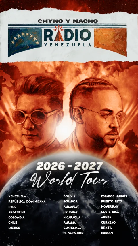 Chyno y Nacho anuncian su gira mundial “Radio Venezuela World Tour 2026 ...